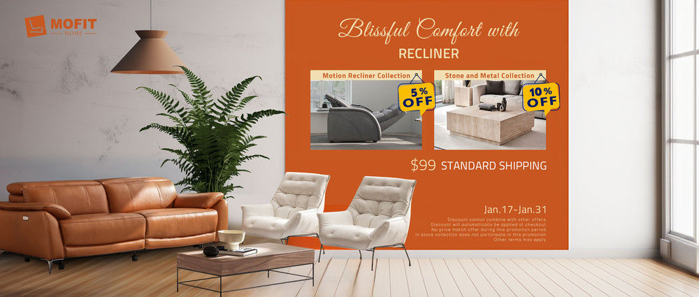 MoFit Home modern motion reclining furniture.
