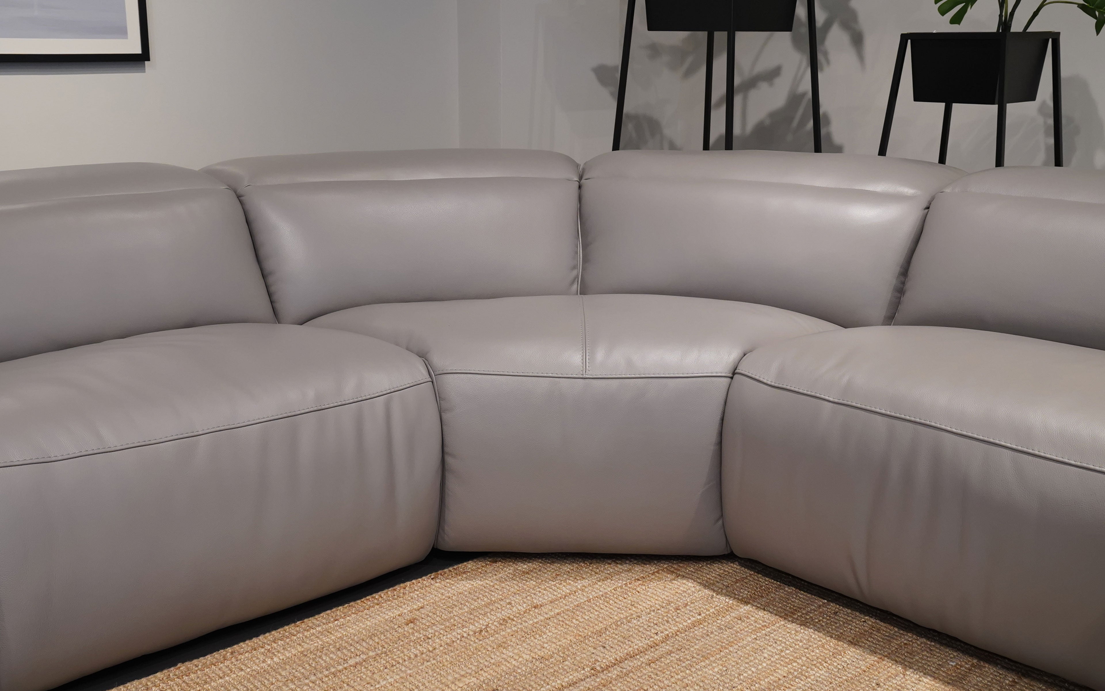 Snowdrop Modern Motion Reclining Sectional Sofa | Modern Power ...