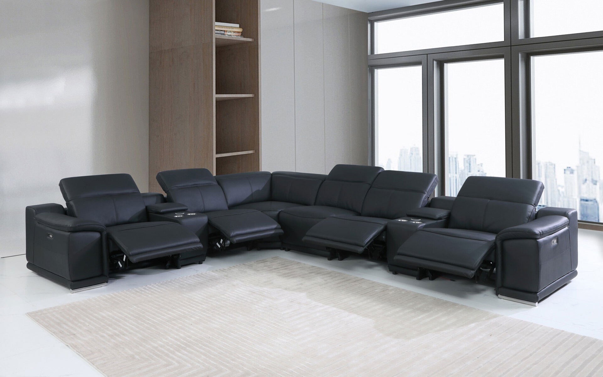 Morning Glory Modern Motion Reclining Sectional Sofa – MoFit Home