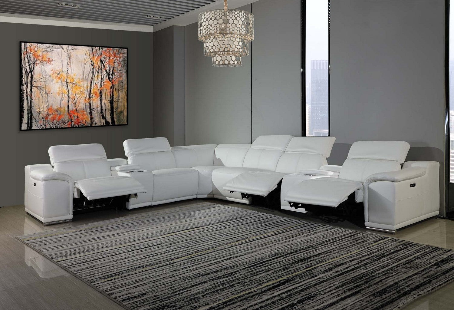 Morning Glory Modern Motion Reclining Sectional Sofa – MoFit Home